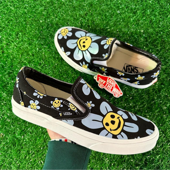 Vans | Shoes | Vans Classic Slip On Trippy Grin Floral | Poshmark